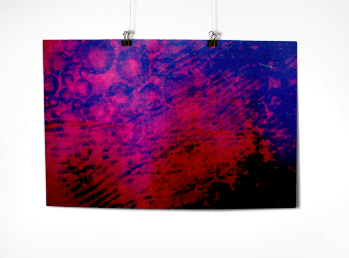 Create a grindhouse-inspired background with the Microscopic ...