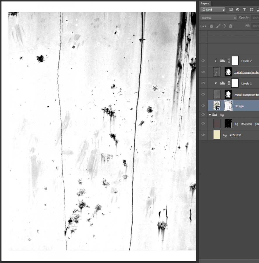 Texture Tutorial: using metal and rust textures to destroy a design