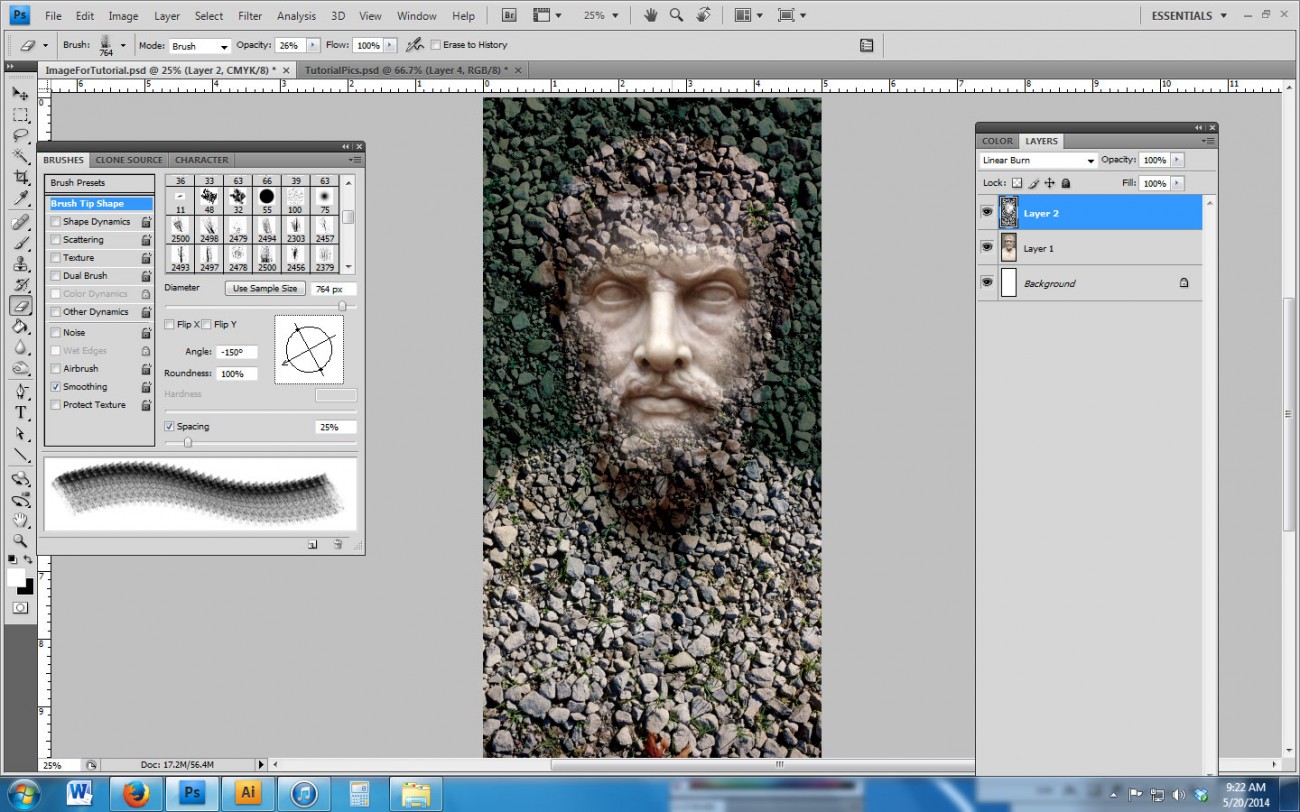 Using Ground Texture Packs to Create a Brochure Design in Photoshop