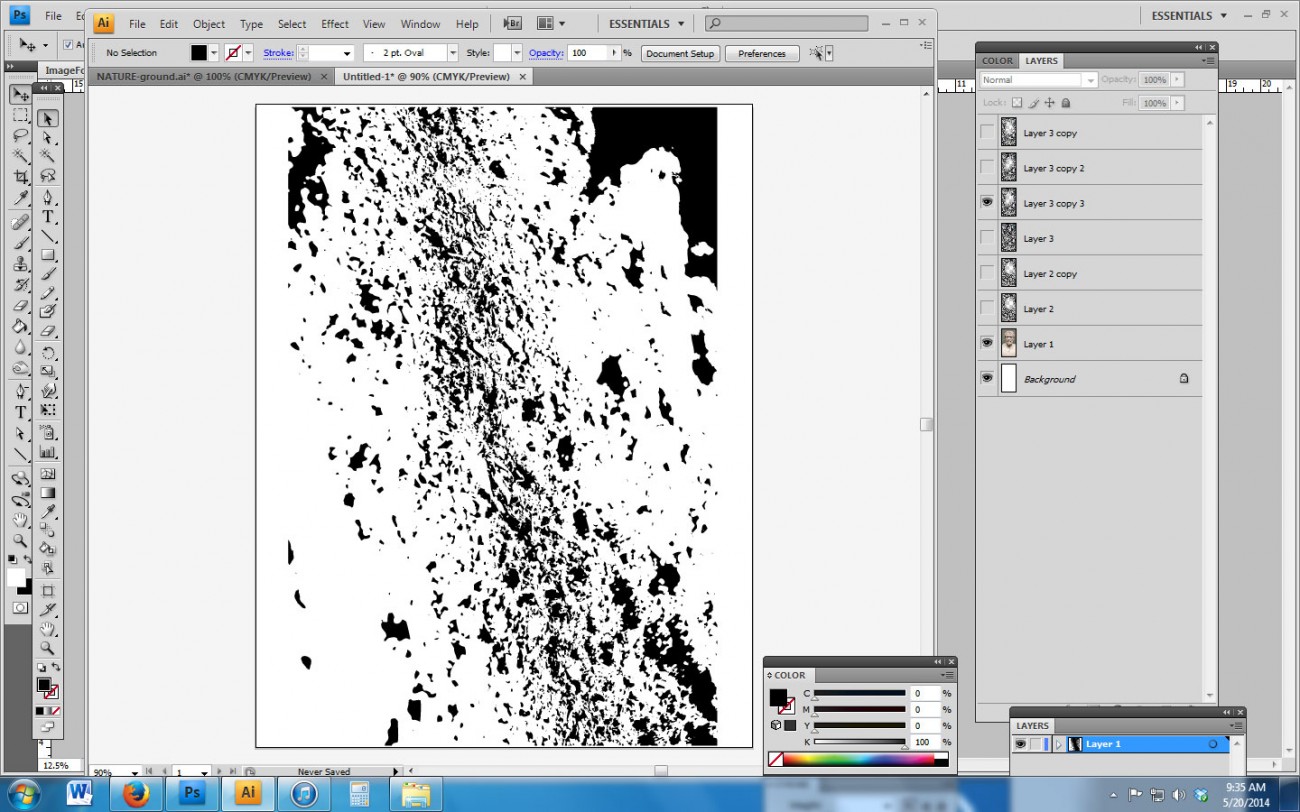 Using Ground Texture Packs to Create a Brochure Design in Photoshop