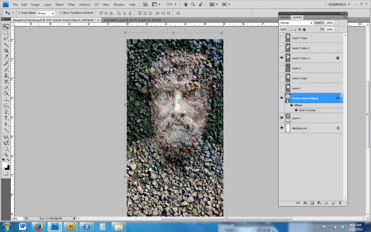 Using Ground Texture Packs to Create a Brochure Design in Photoshop