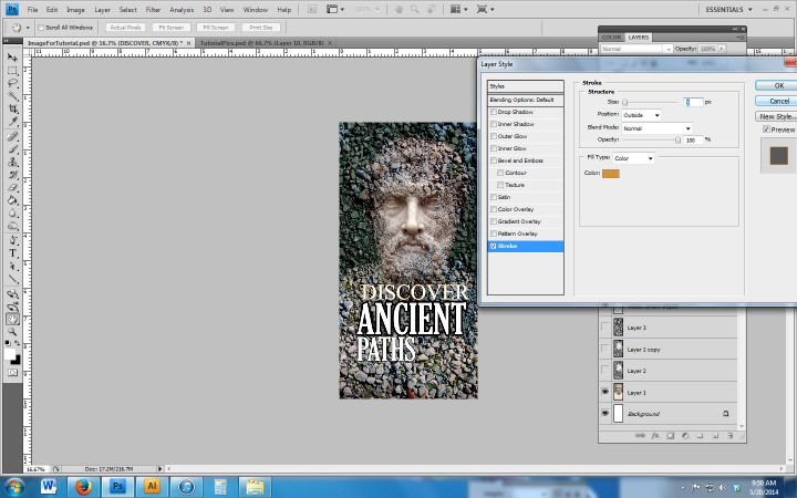 Using Ground Texture Packs to Create a Brochure Design in Photoshop
