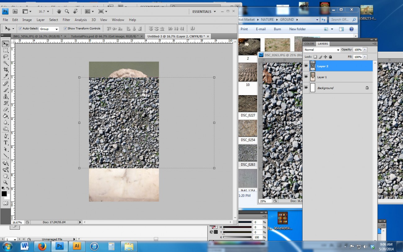 Using Ground Texture Packs to Create a Brochure Design in Photoshop