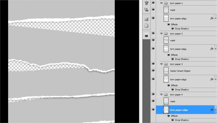 Create a Torn Paper Effect like Eternal Sunshine Movie Poster