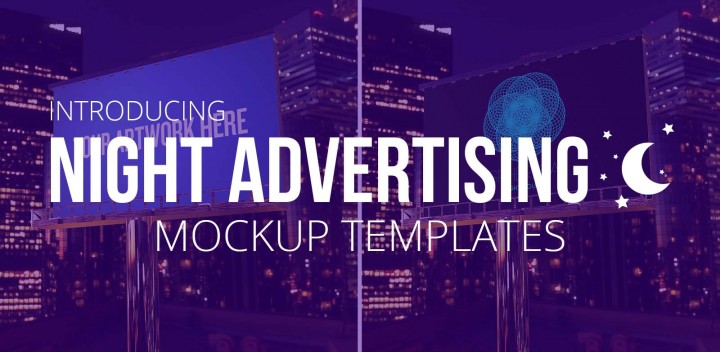 Introducing our Night Advertising Mockup Templates