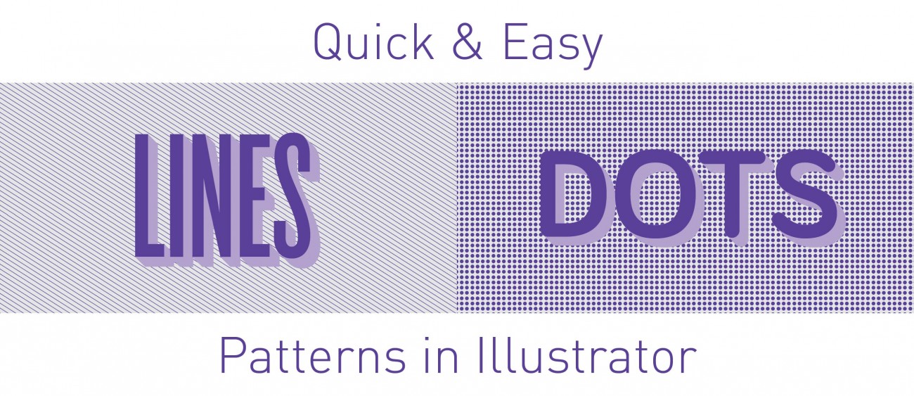 How to make patterns in Illustrator - lines & dots