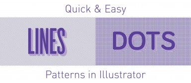 How to make patterns in Illustrator - lines & dots
