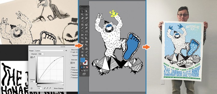 Print Poster Tutorial – Bringing Doodles and Sketches into Your ...